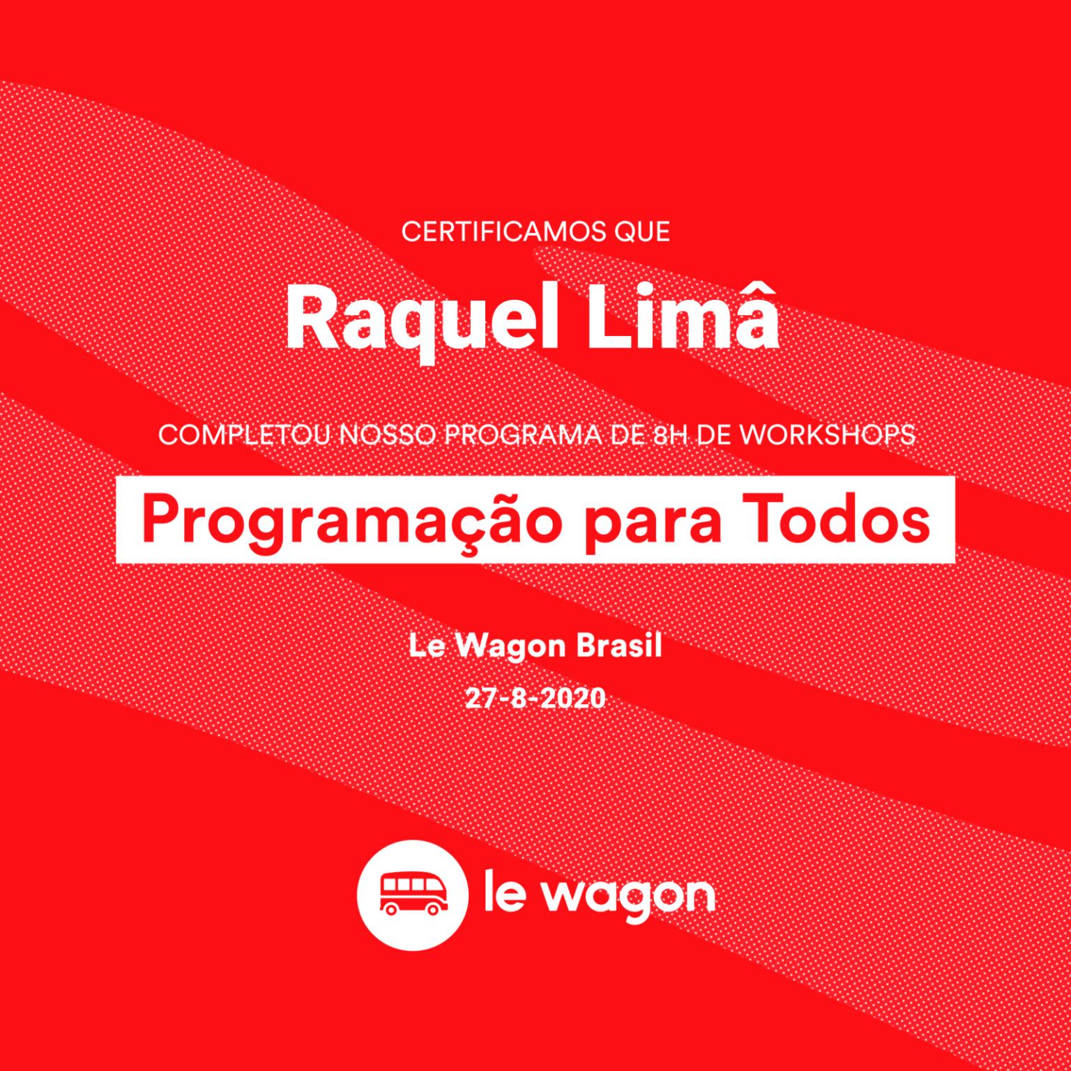 Raquel Limâ - Software Developer